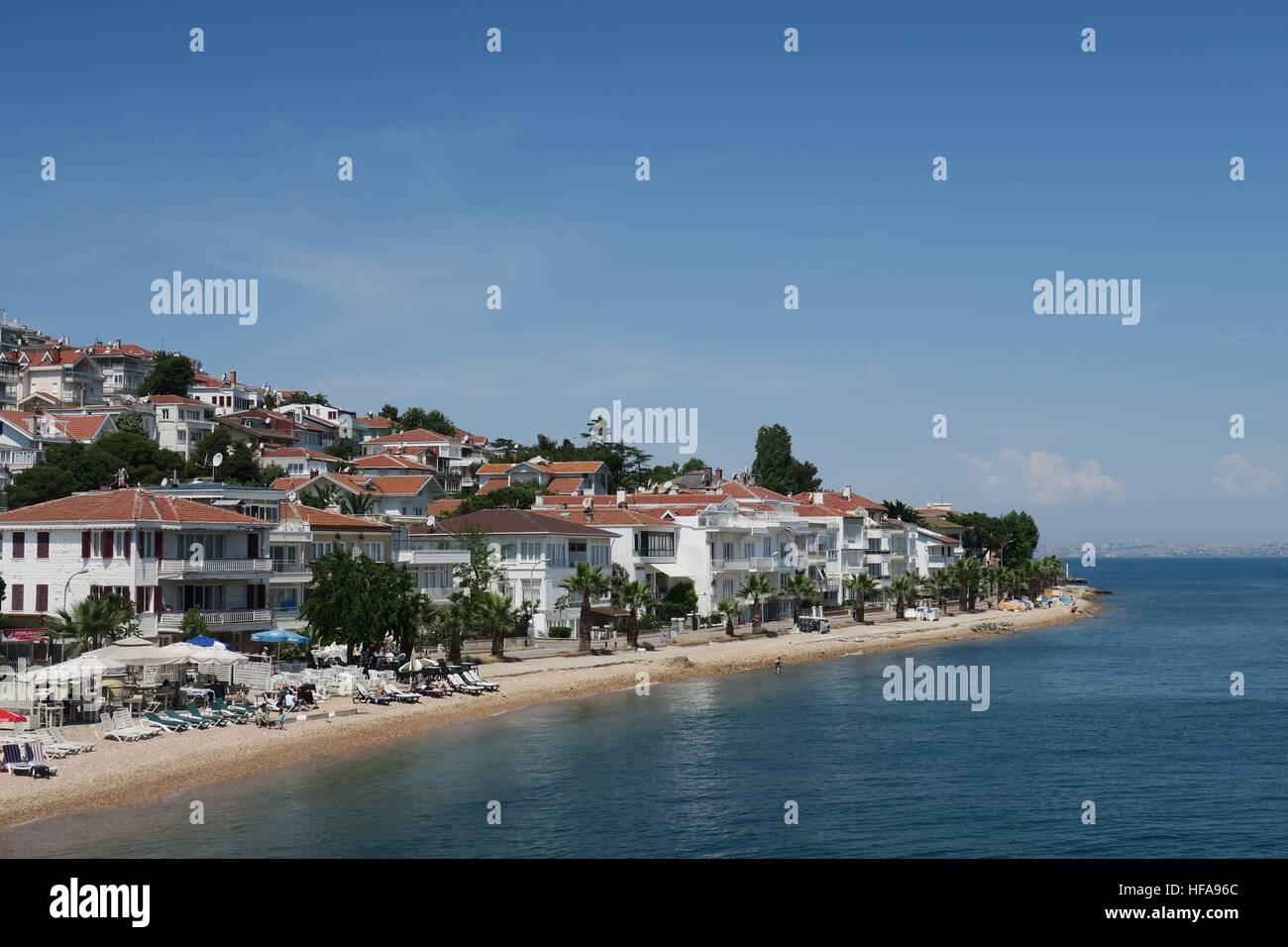 Kinaliada, Istanbul - The Beach near the Port of Prince Island Kinali ...