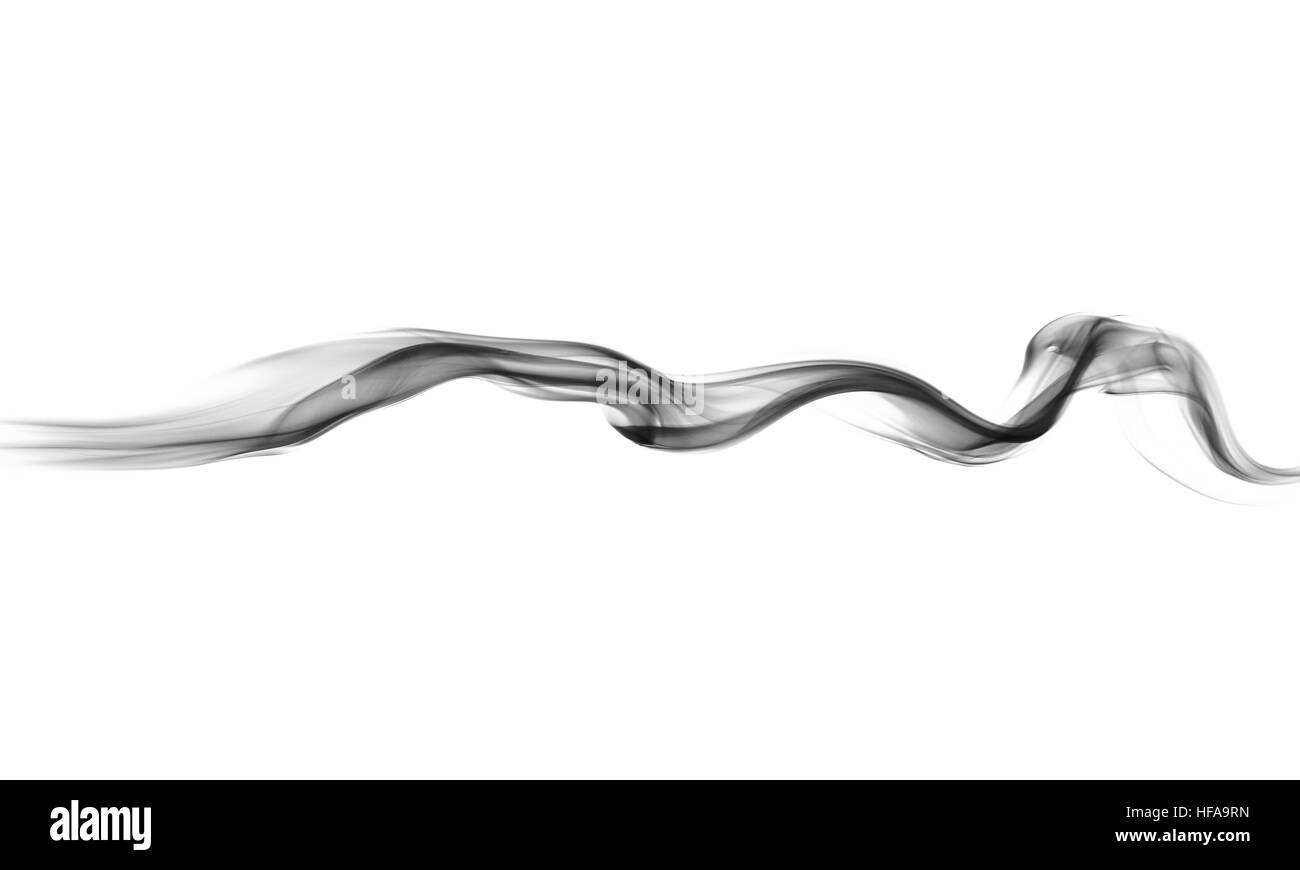 smoke wave on white Stock Photo - Alamy