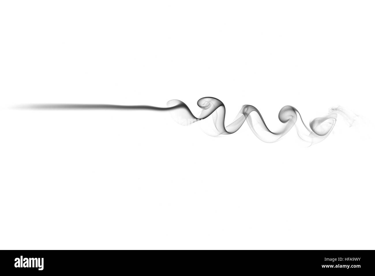 Grey smoke wave isolated on white. Horizontal smoke wave. Smoke trail ...