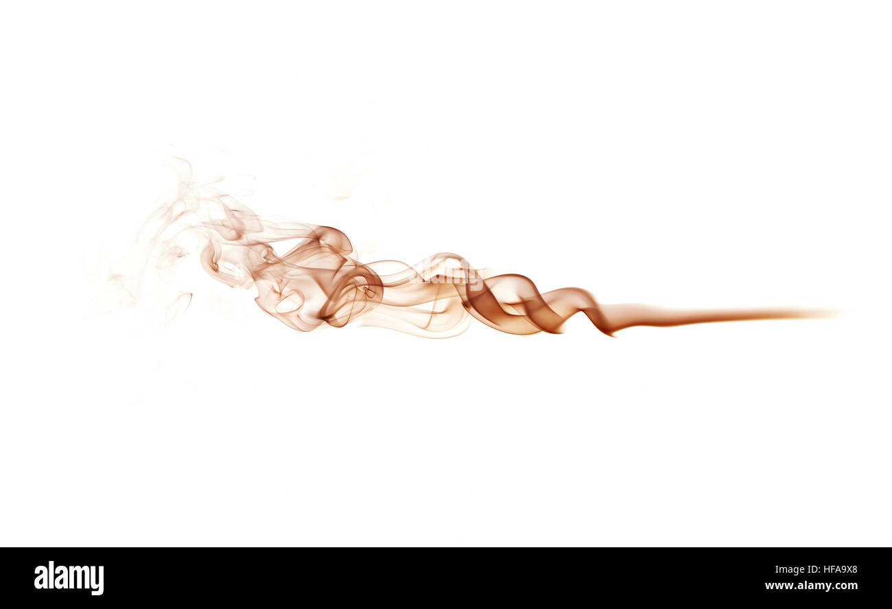 red smoke wave isolated on white Stock Photo - Alamy
