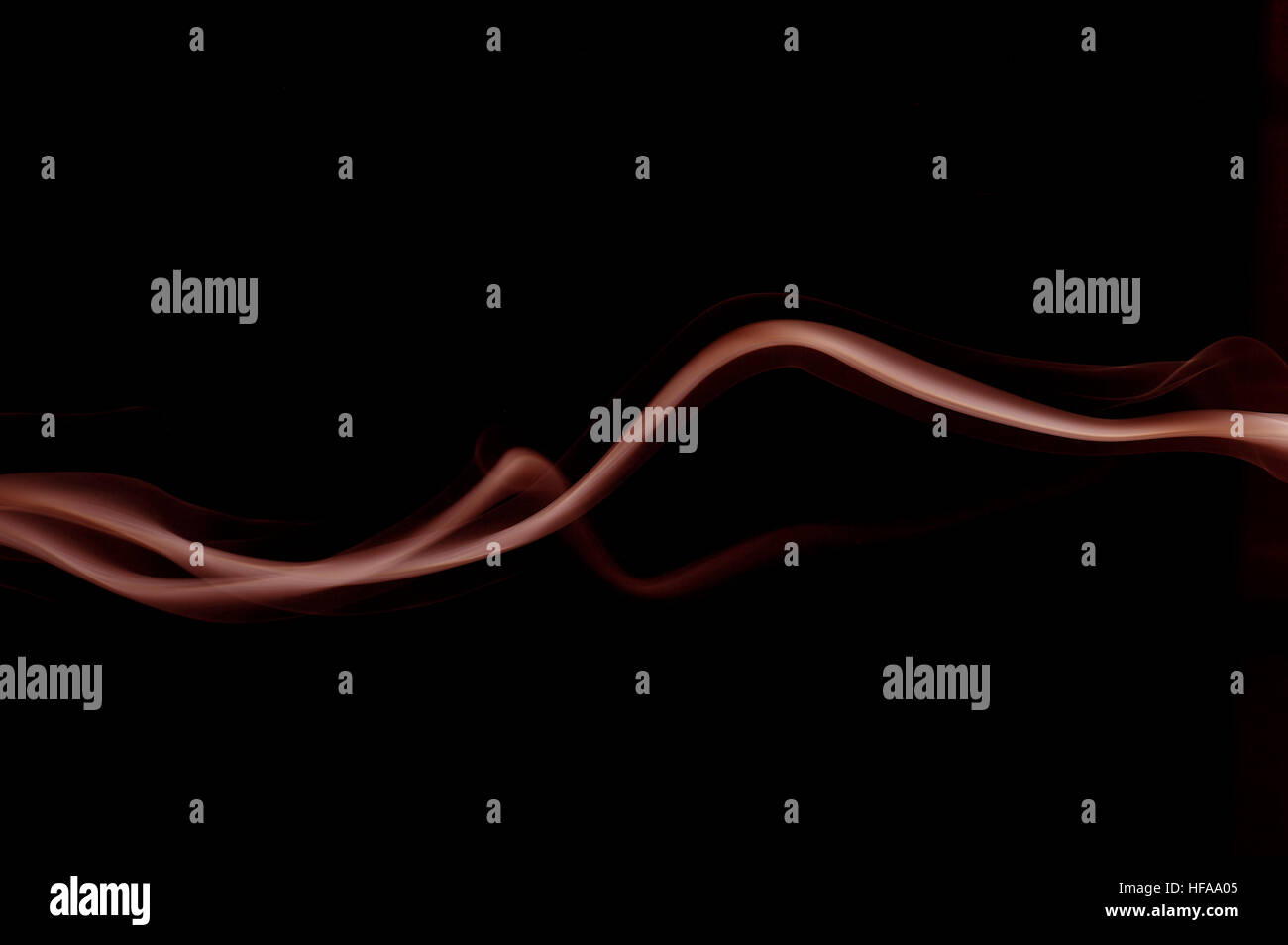 Red smoke wave isolated on black Stock Photo - Alamy