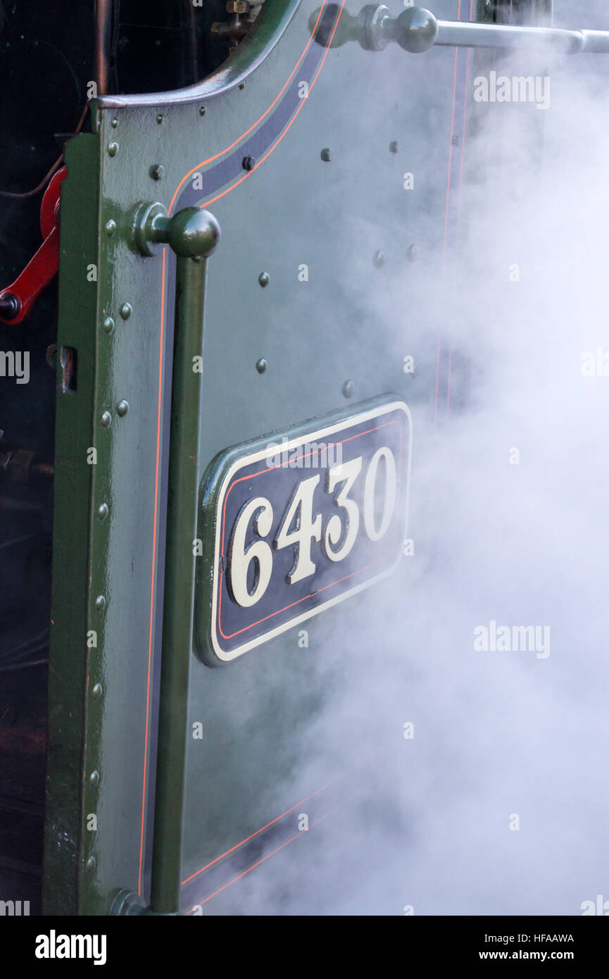 GWR 6430 pannier tank locomotive, 1932, Ongar station, Epping Ongar ...