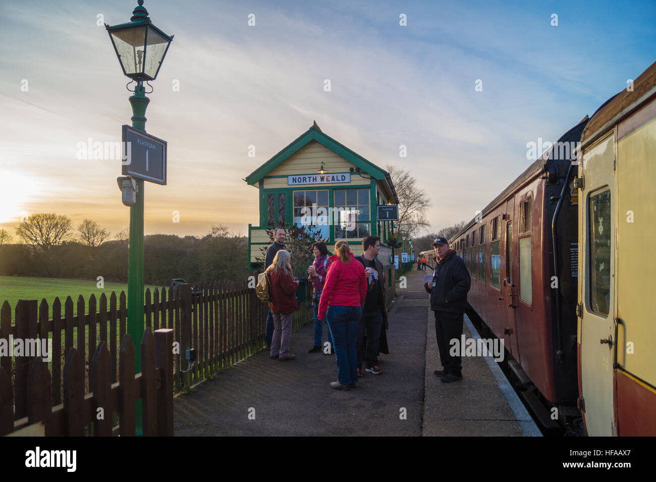North Weald vintage signal box, 1888, Epping Ongar Railway, heritage ...