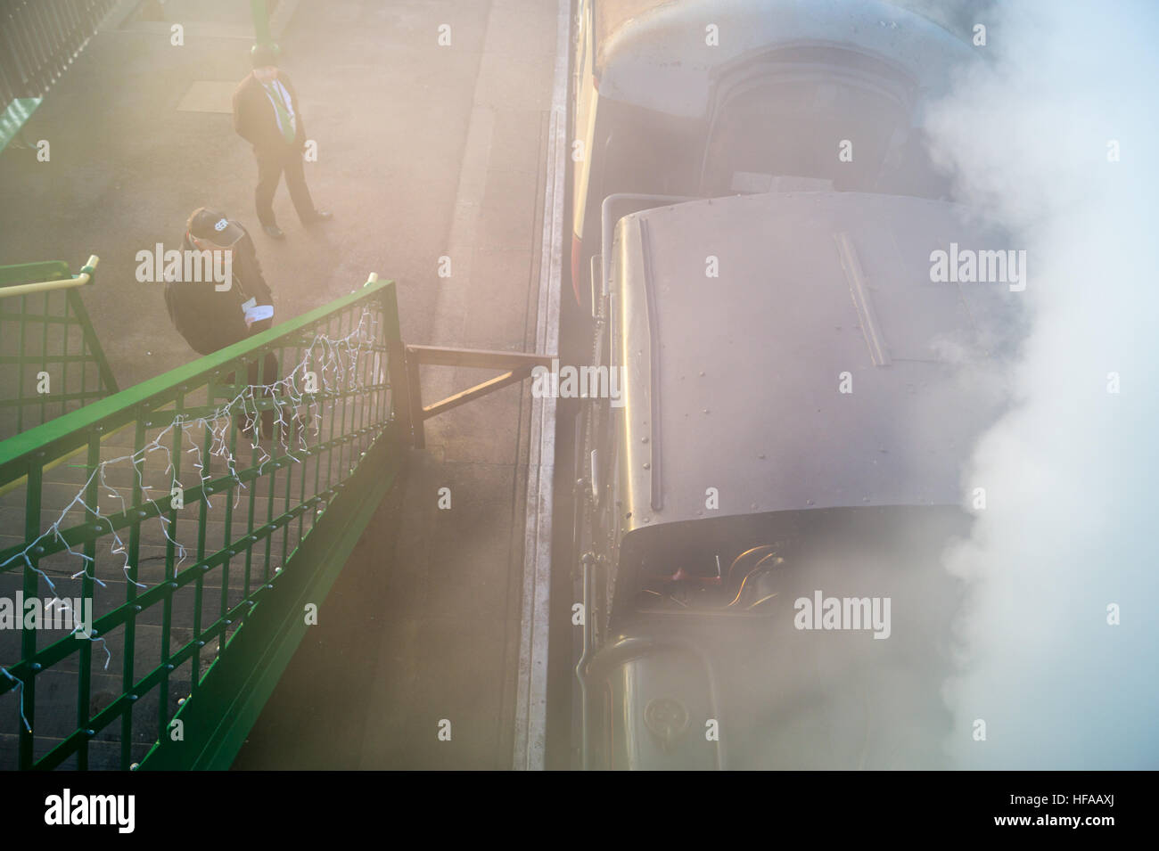GWR 6430 pannier tank locomotive, 1932, North Weald station, Epping ...
