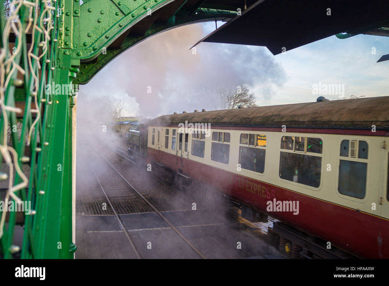 GWR 6430 pannier tank locomotive, 1932, North Weald station, Epping ...