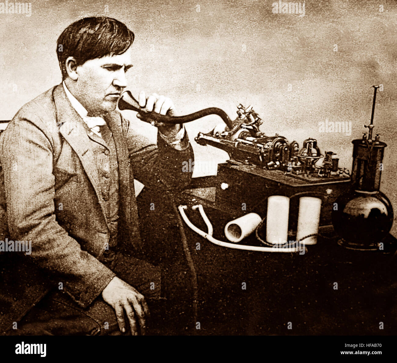 Phonograph thomas edison hi-res stock photography and images - Alamy