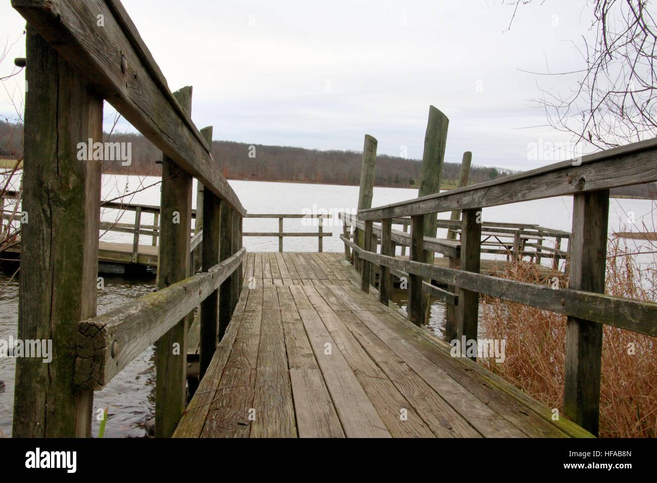 Crossing old pedestrian foot bridge hi-res stock photography and images ...