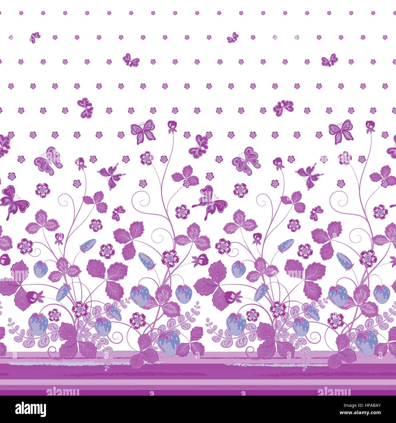 Vector seamless vertical pattern with Decorative ornament, hand drawn ...