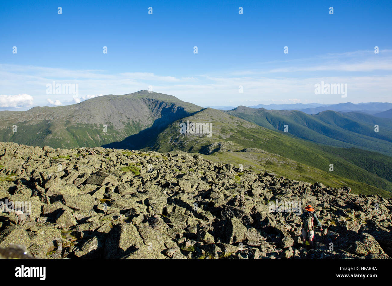 Mount Washington from the summit of Mount Jefferson in the White ...