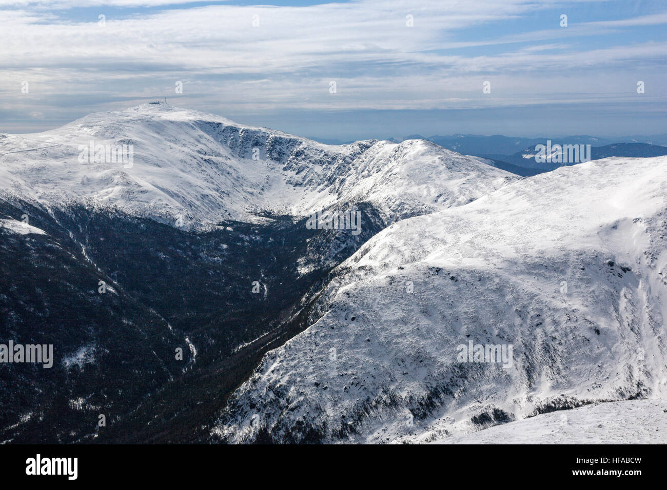 Appalachian Trail - Mount Washington from the summit of Mount Adams in ...
