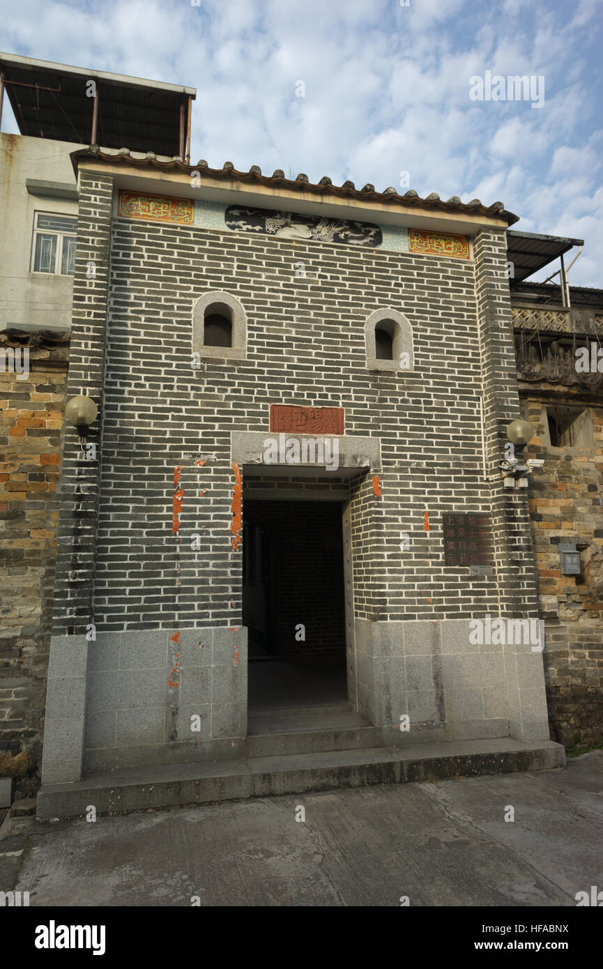 Walking by Ping Shan Heritage Trail in Yuen Long, New Territories, Hong ...
