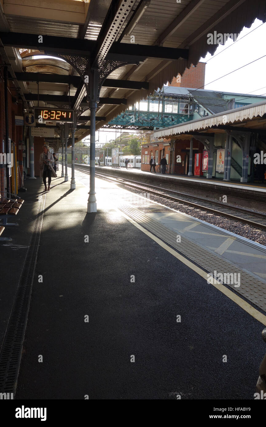 Platform 2 on Witham train station, Essex Stock Photo - Alamy