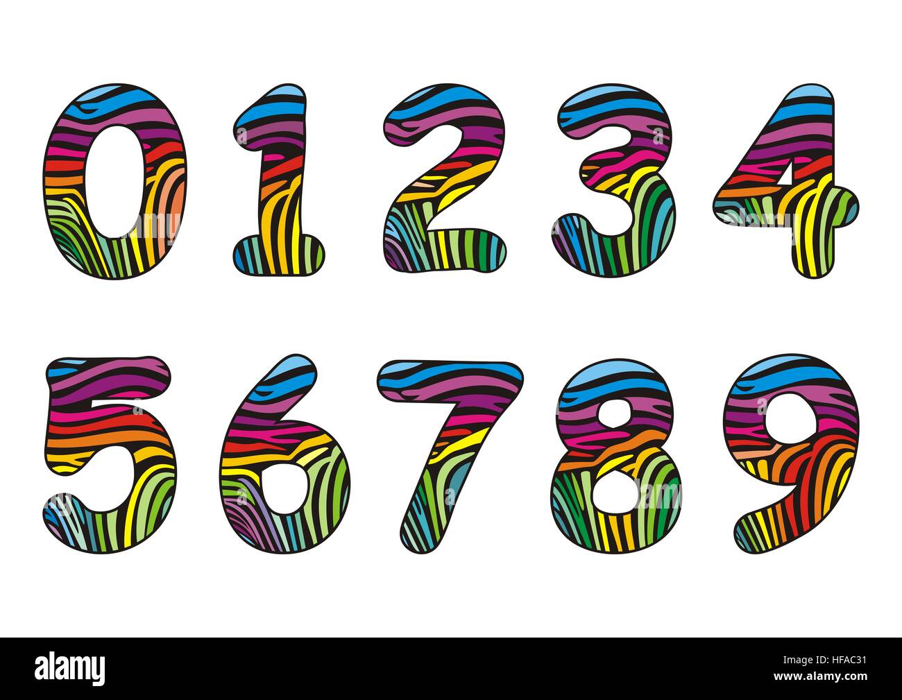Background skin zebra shaped number Stock Photo - Alamy