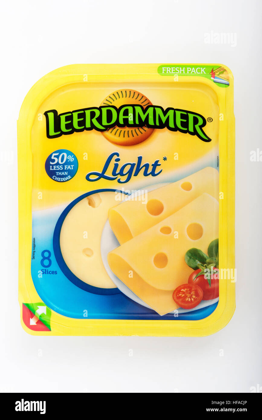 Leerdammer light cheese slices hi-res stock photography and images - Alamy