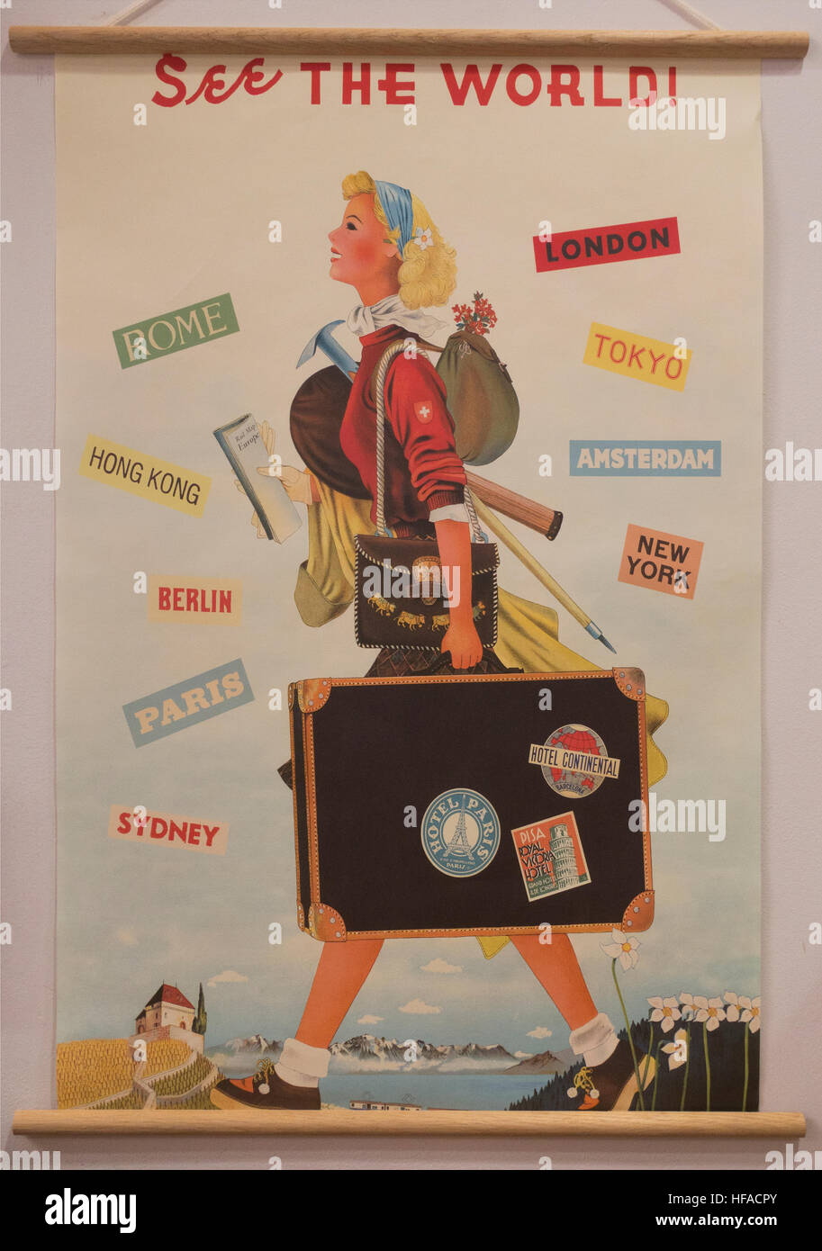 poster in Lower East Side tenement museum Stock Photo - Alamy