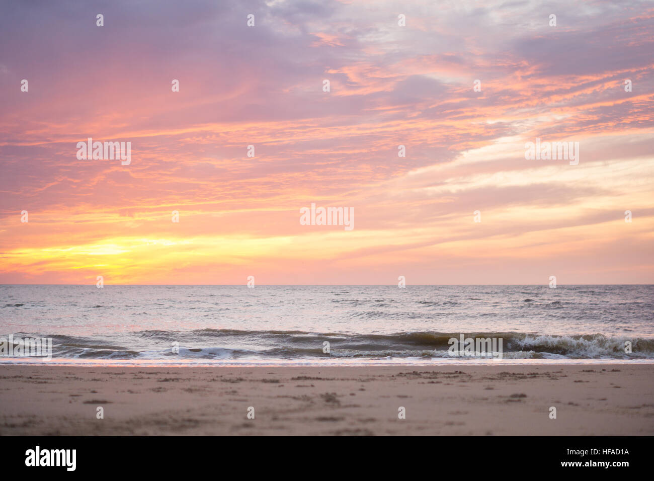rustic sunset on the beach Stock Photo - Alamy