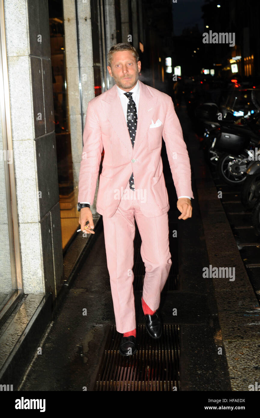 Lapo Elkann pictured during Milan Fashion Week, in Milan, Italy ...