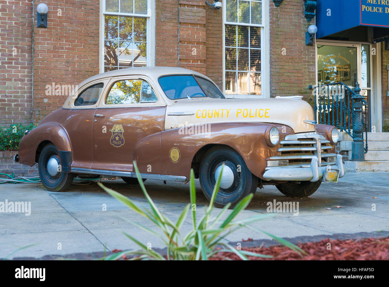 USA Georgia 1947 brown beige Chevrolet Stylemaster police car on ...