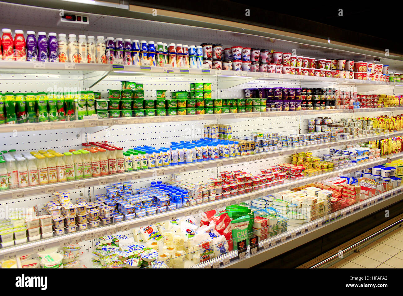 Bottle milk counter hi-res stock photography and images - Alamy