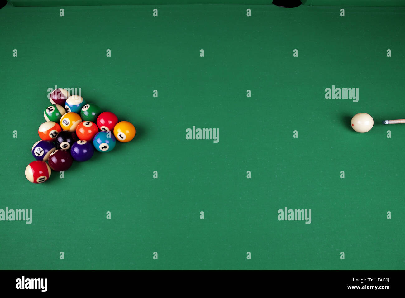 Game of American Pool Stock Photo - Alamy