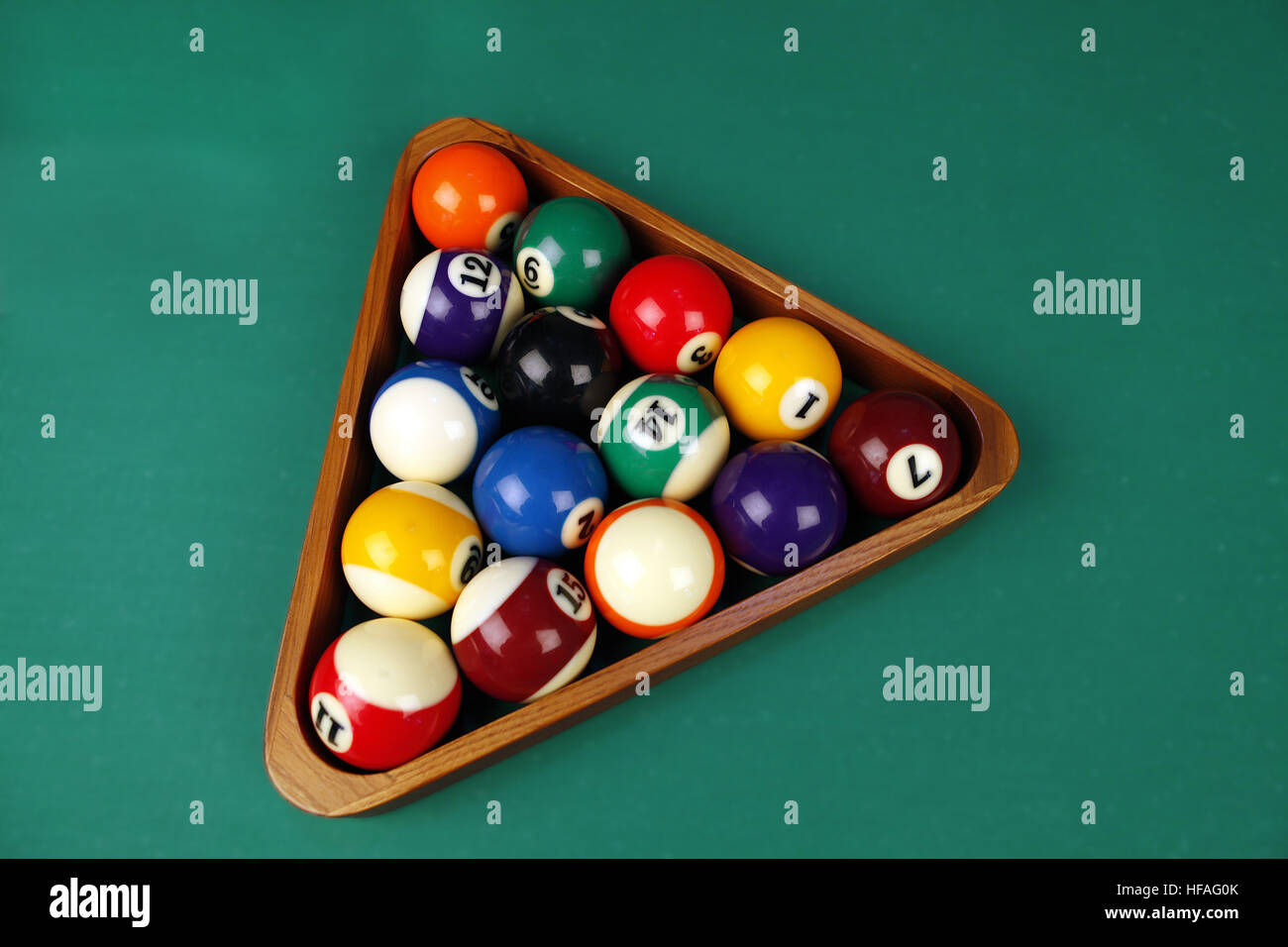 Game of American Pool Stock Photo - Alamy
