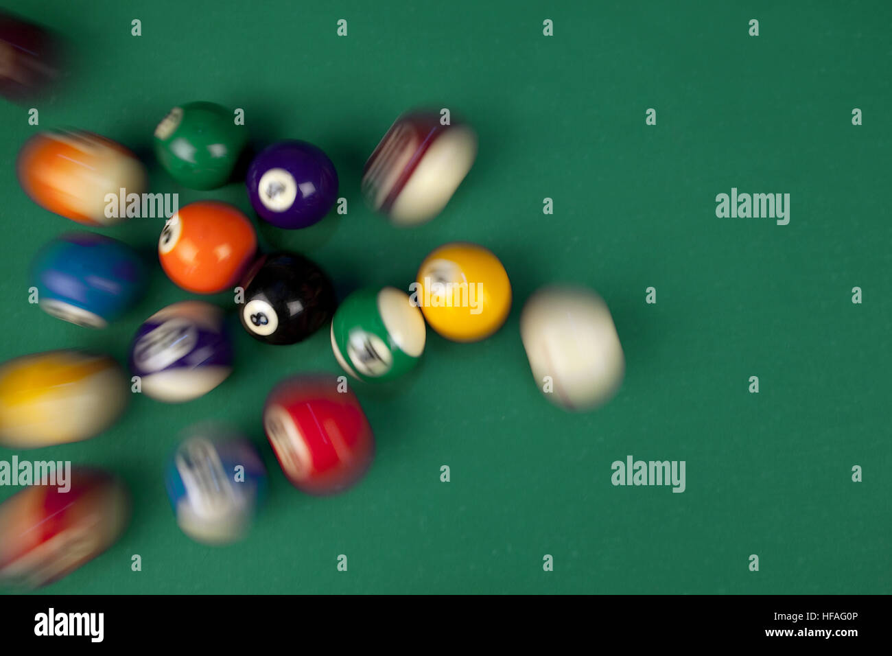 Game of American Pool Stock Photo - Alamy