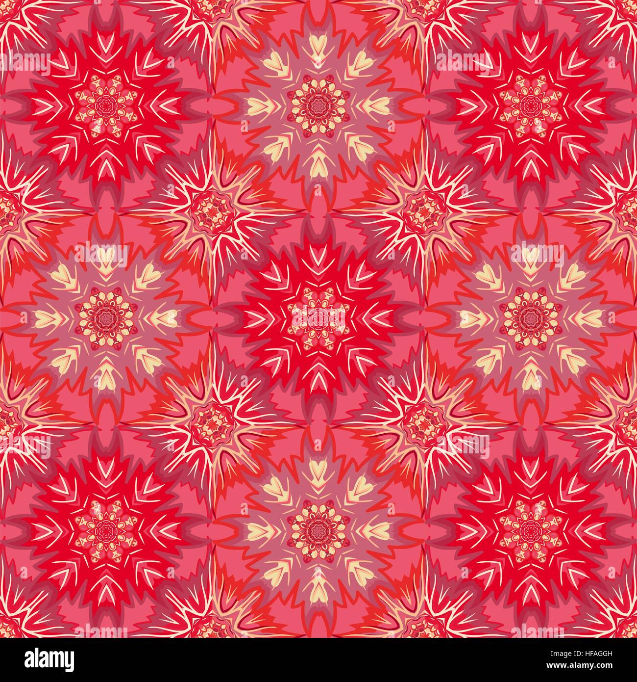 Red pink geometric abstract seamless pattern. Graphical colorful ...