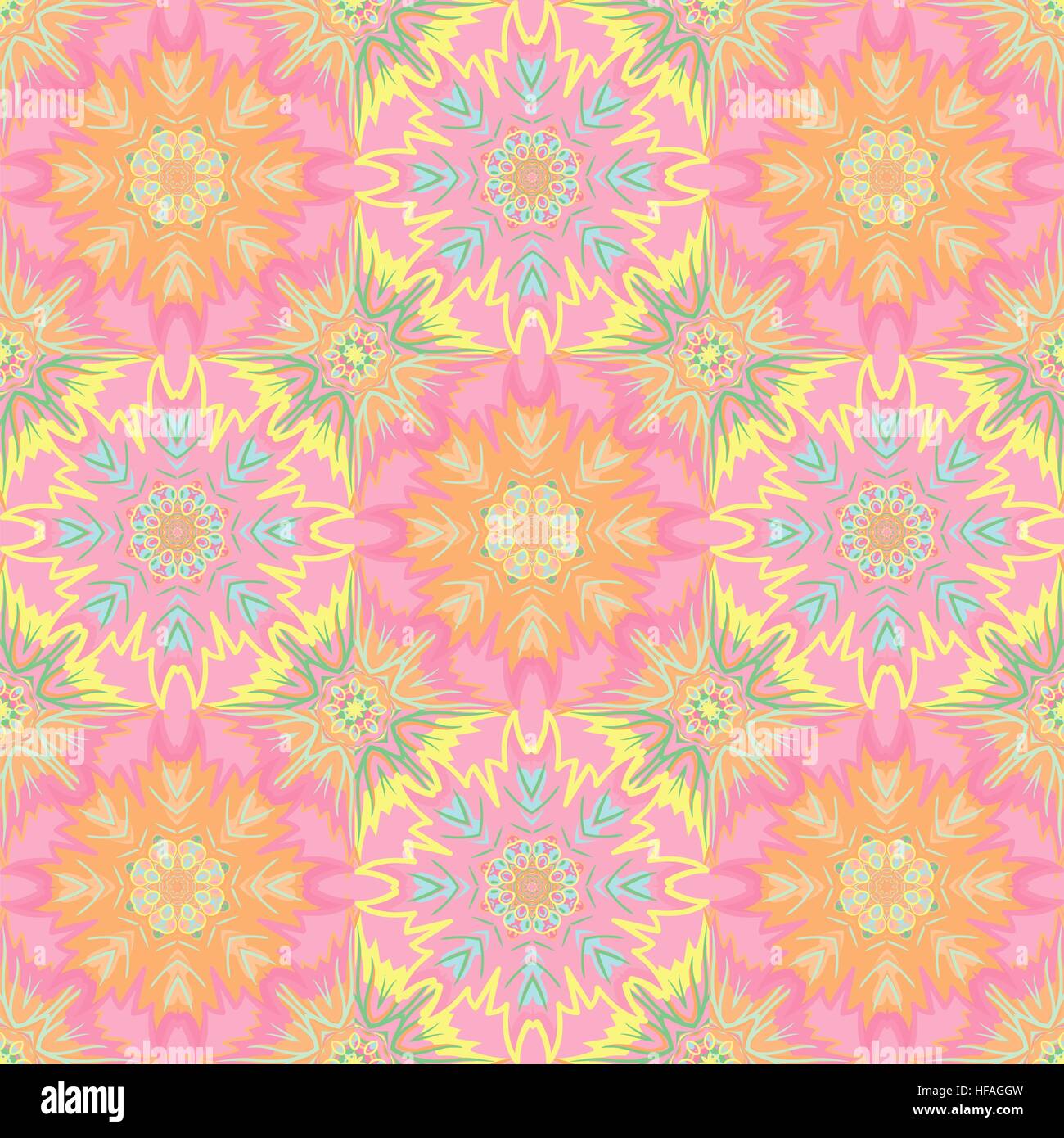 Pastel pink yellow blue geometric abstract seamless pattern. Graphical ...