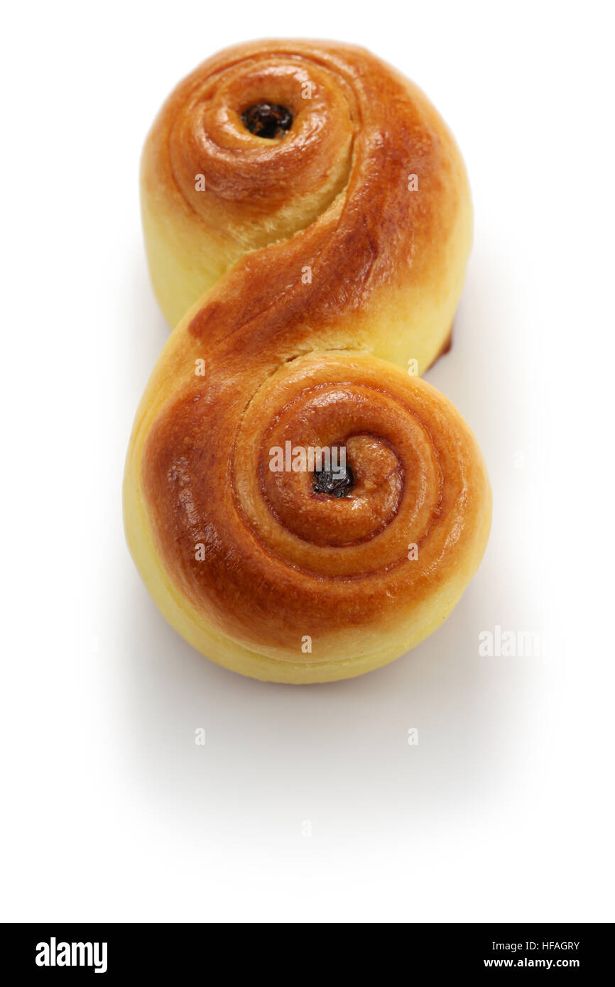 Swedish lussebulle hi-res stock photography and images - Alamy