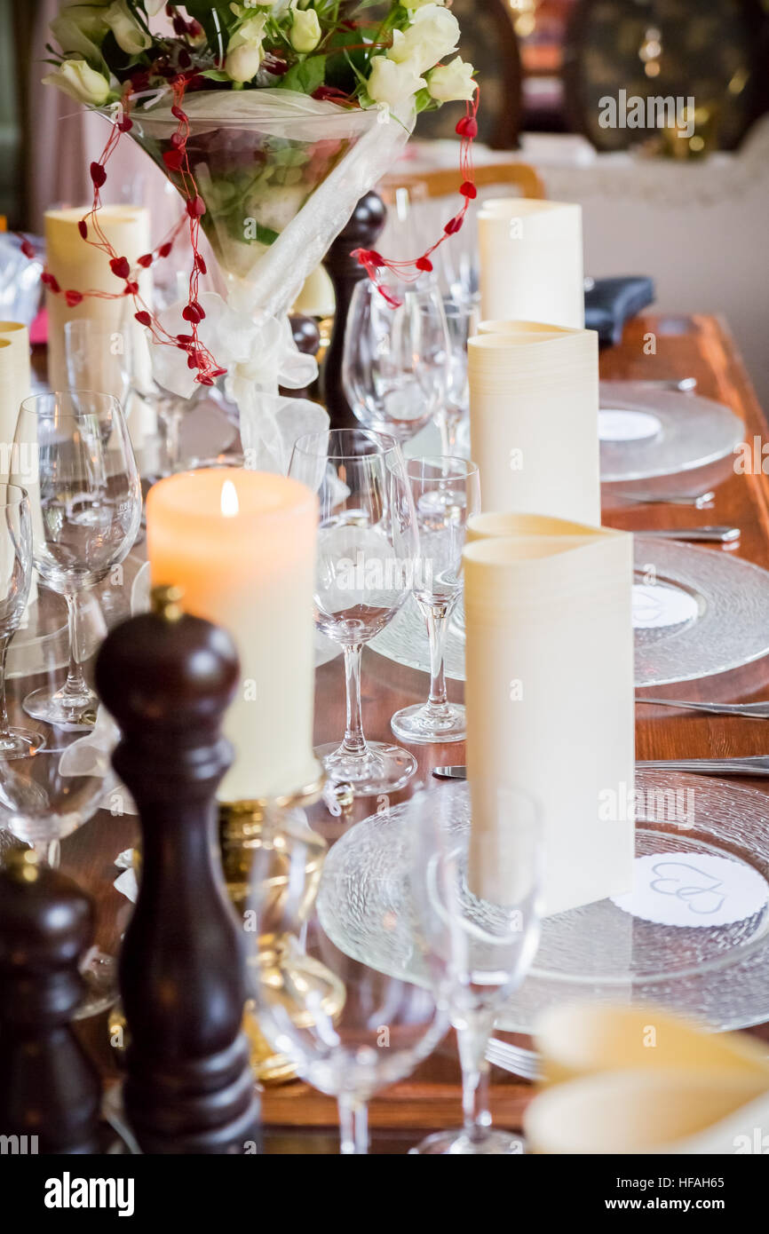 Table setting water glass hi-res stock photography and images - Alamy