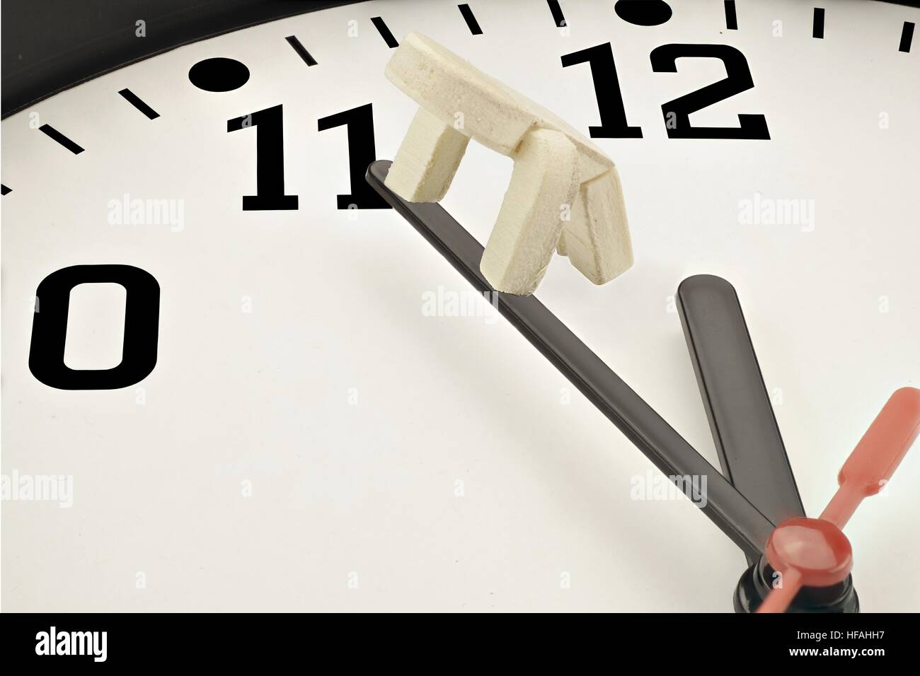 5 before 12 - time to act Stock Photo - Alamy