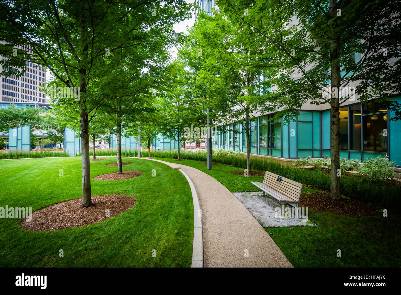 Walkway and buildings at the Massachusetts Institute of Technology, in ...