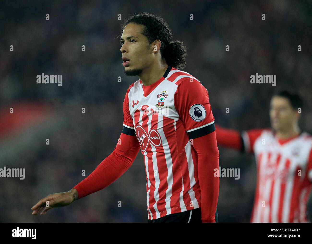 Southampton's Virgil van Dijk during the Premier League match at St ...