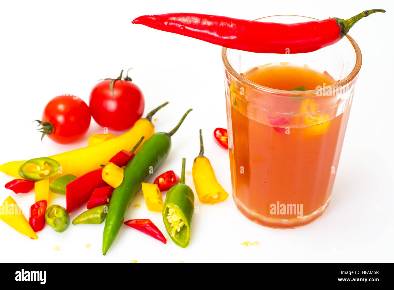Drink with chilli Stock Photo - Alamy