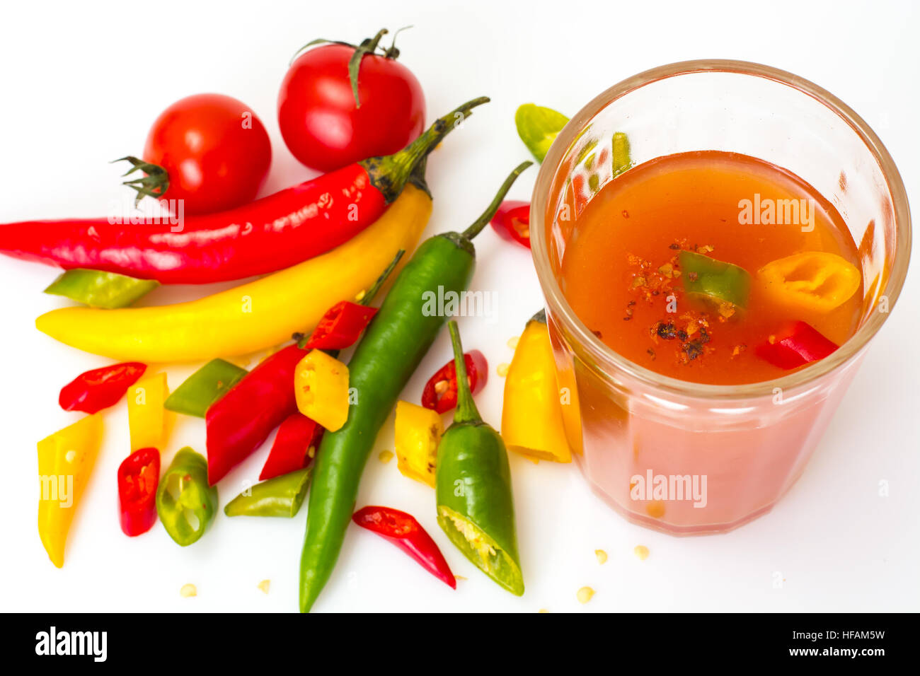 Drink with chilli Stock Photo - Alamy
