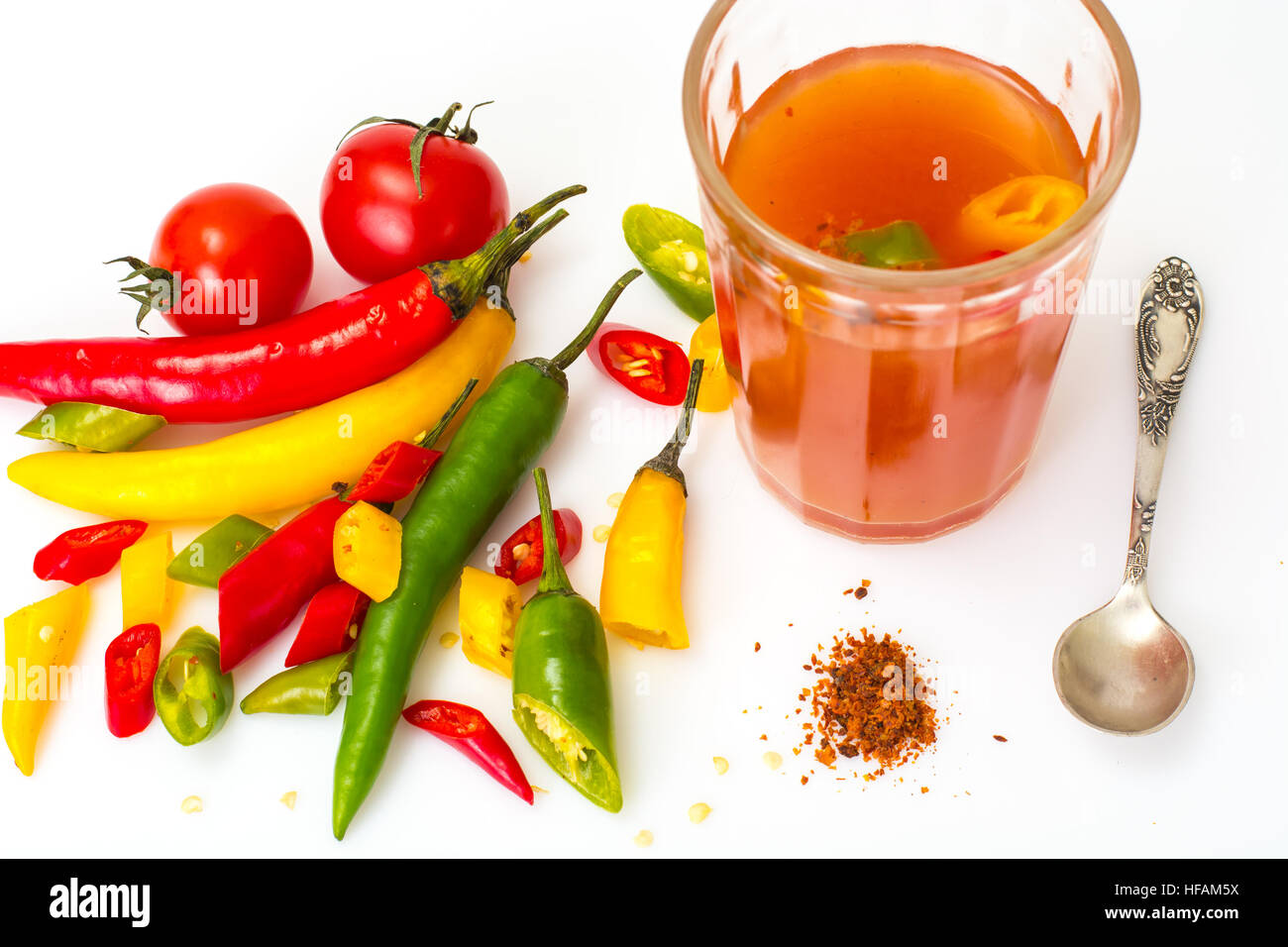 Drink with chilli Stock Photo - Alamy