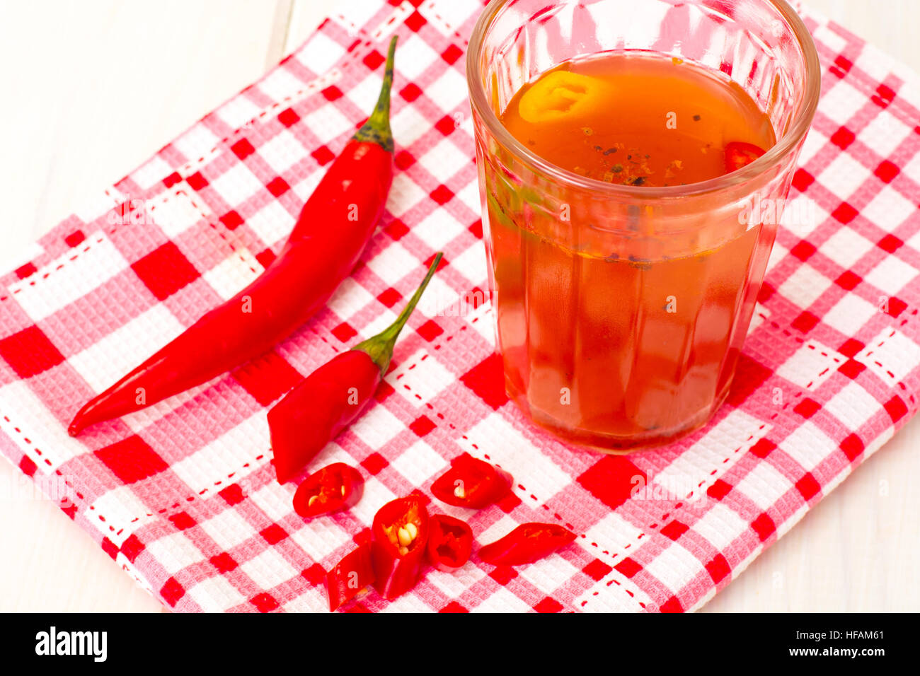 Drink with chilli Stock Photo - Alamy