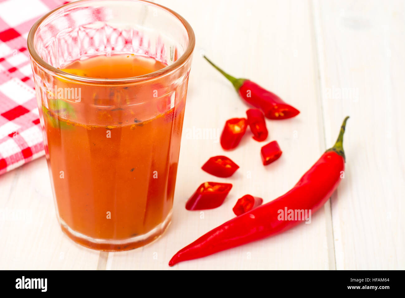 Drink with chilli Stock Photo - Alamy