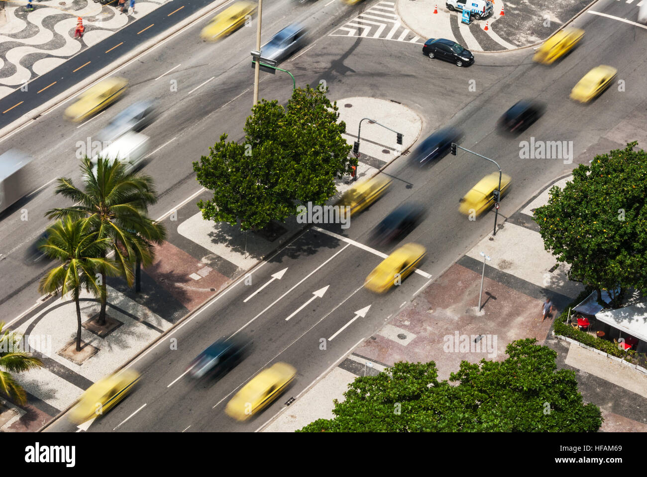 Day traffic on copacabana hi-res stock photography and images - Alamy