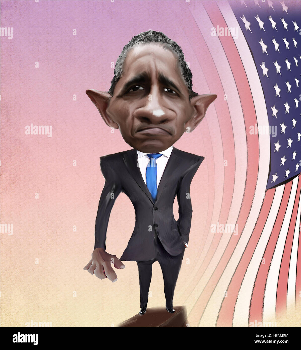 Barack Obama President of the United States Stock Photo - Alamy