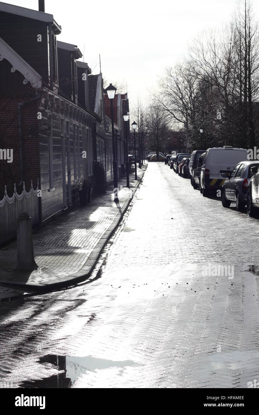Amsterdam desert street Stock Photo - Alamy