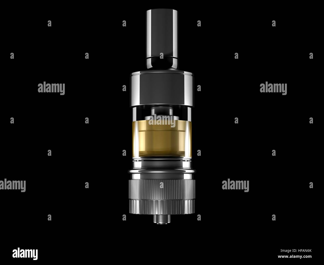 Vaping E-Cigarette Tank Atomizer Stock Photo - Alamy