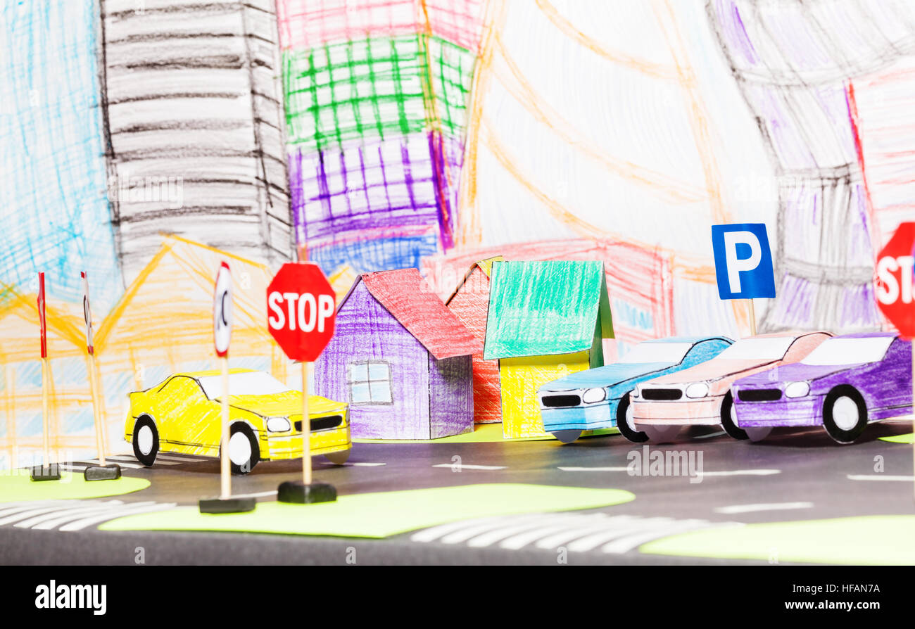 Toy parking car park hi-res stock photography and images - Alamy