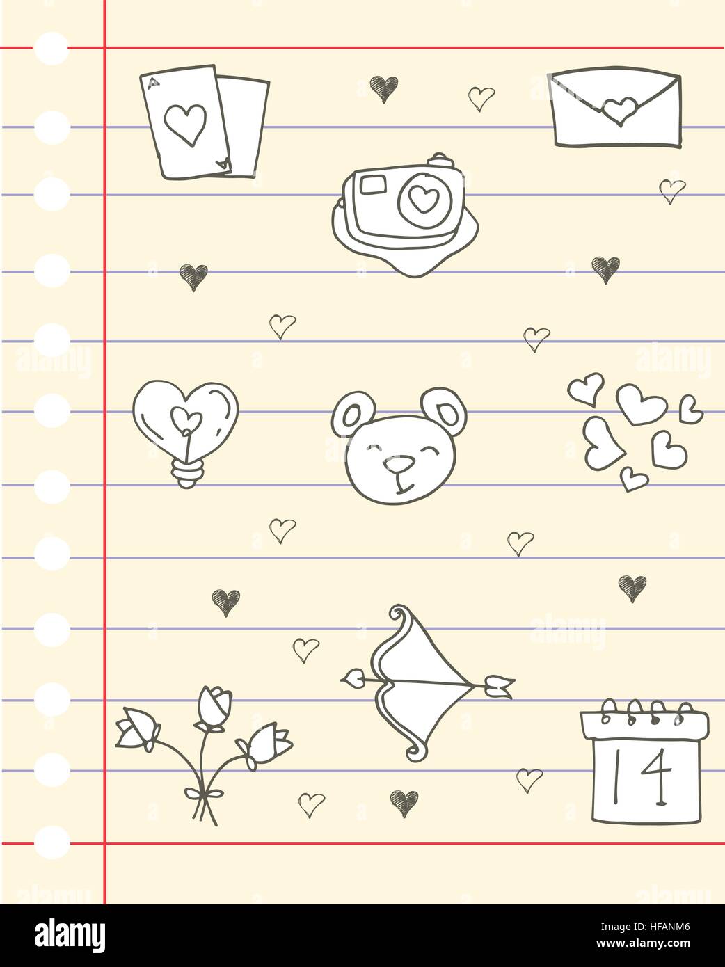 Love theme for paper illustration Stock Vector Image & Art - Alamy