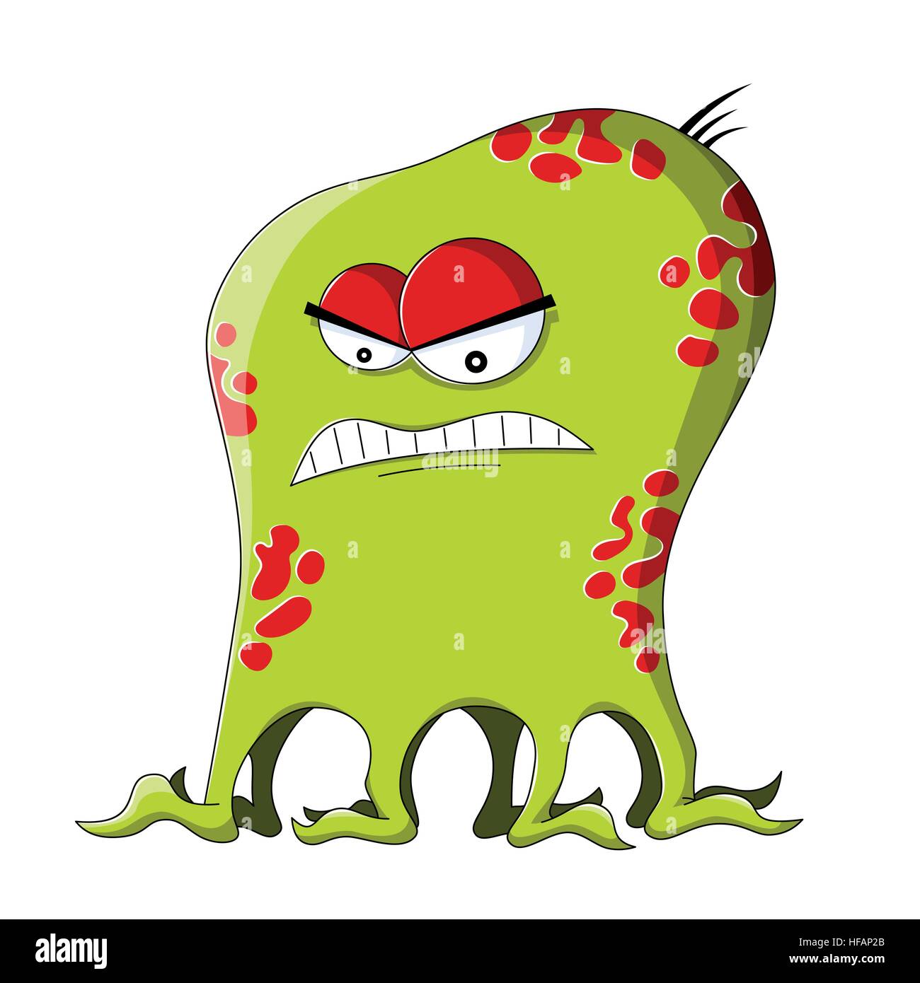 Funny evil monster Stock Vector Image & Art - Alamy