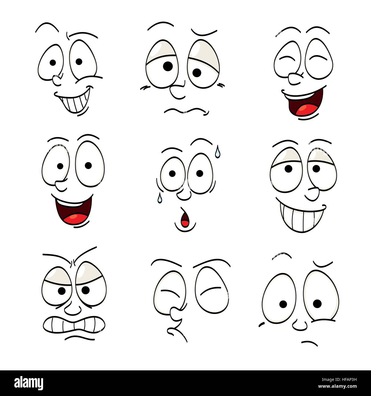 Illustrations Of Funny Faces Stock Vector Image And Art Alamy