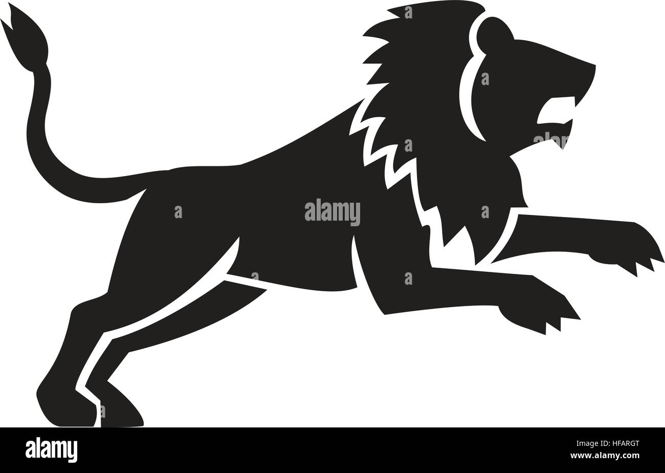 Jumping of the lion hi-res stock photography and images - Alamy