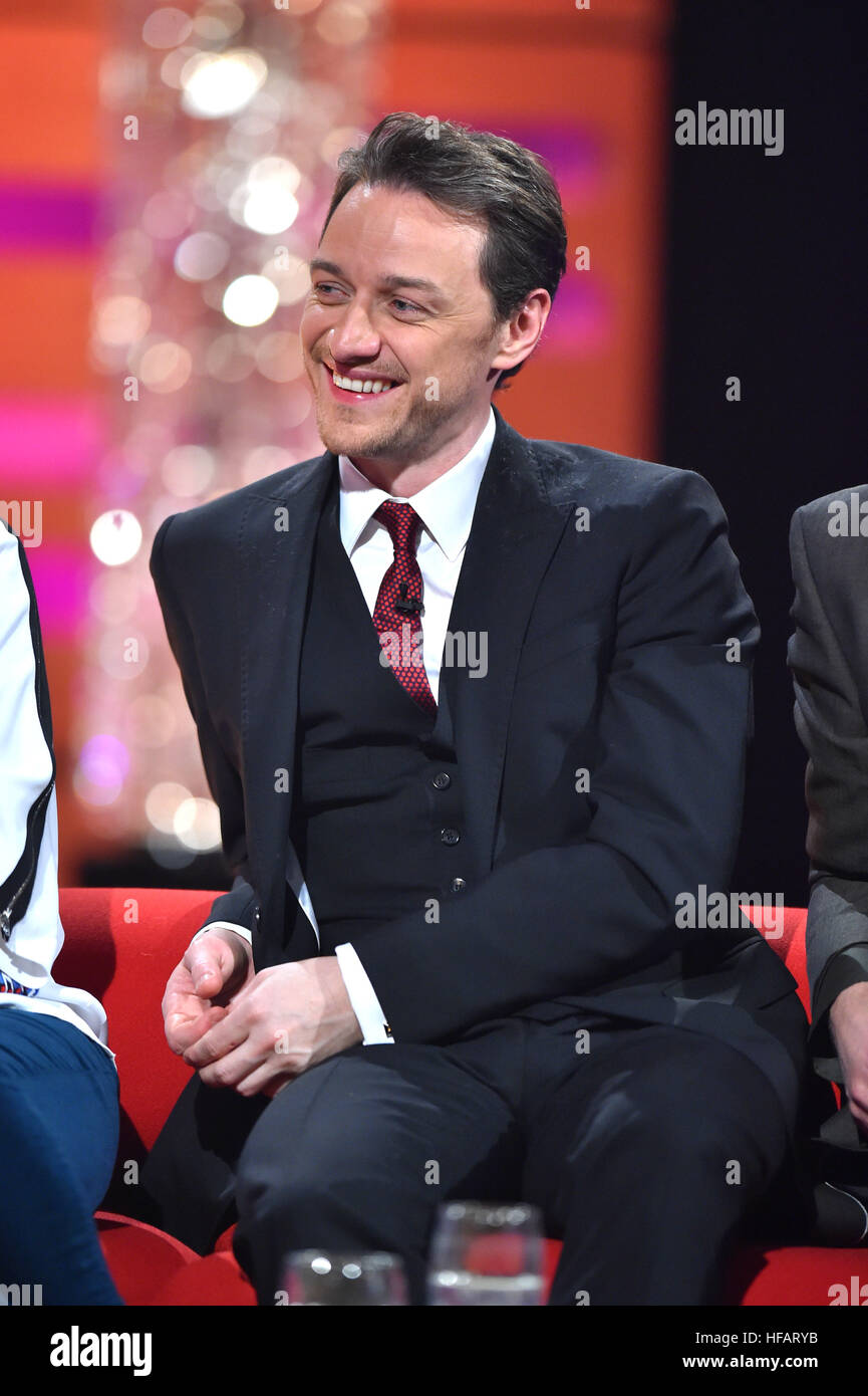 James McAvoy during filming of the Graham Norton Show at The London ...