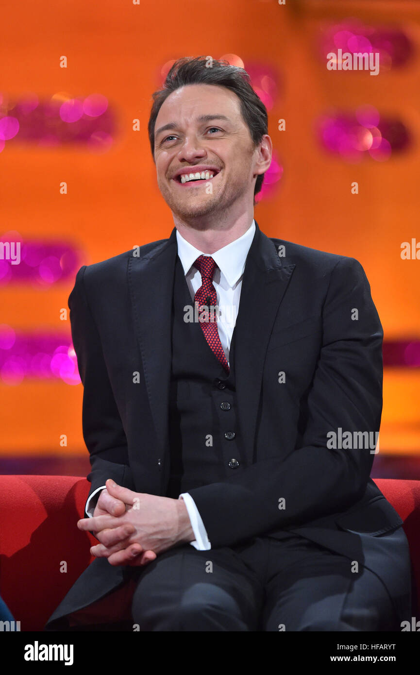 James McAvoy during filming of the Graham Norton Show at The London ...