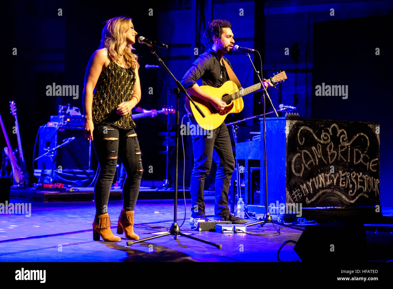 The Shires performing at Cambridge Corn Exchange Featuring: The Shires ...